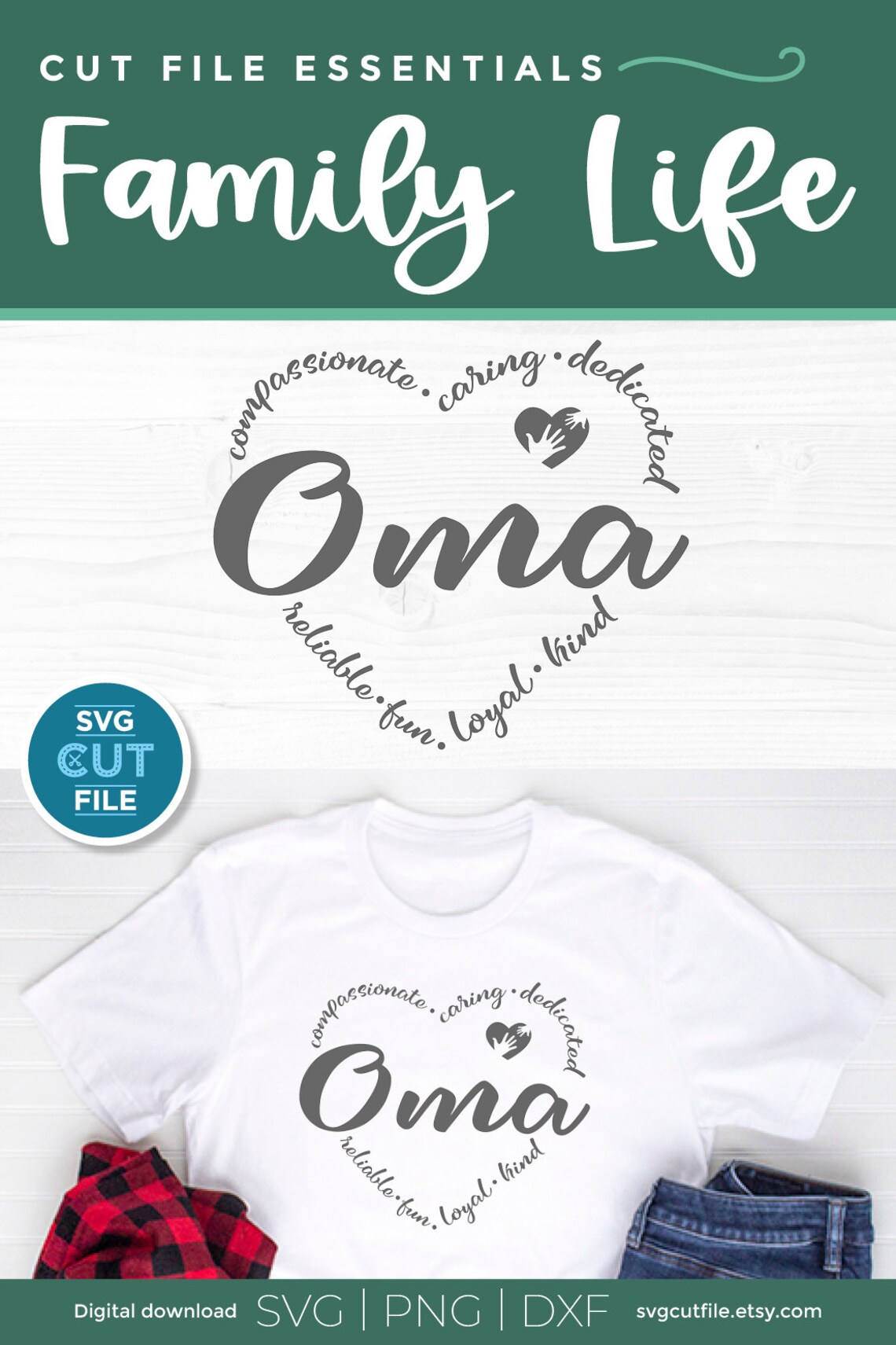 Oma Svg Grandma Oma Svg Oma Heart Svg Cute Gift - Etsy