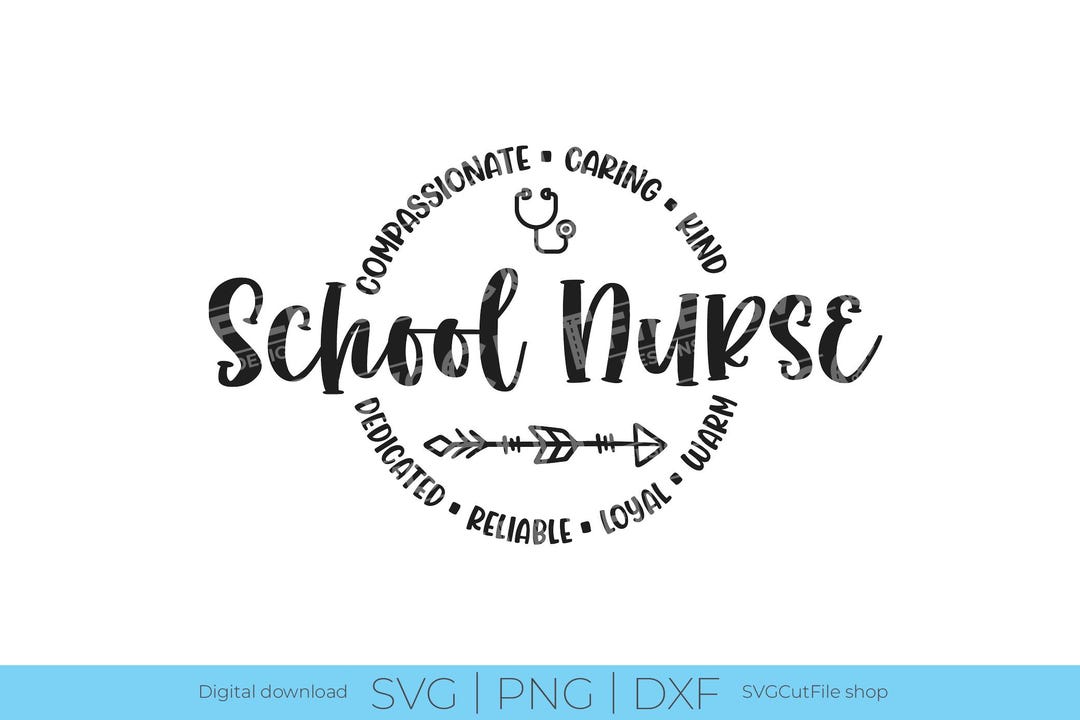 School Nurse Svg, Nurse Appreciation Svg, Round Circle Svg, Nursing Svg ...