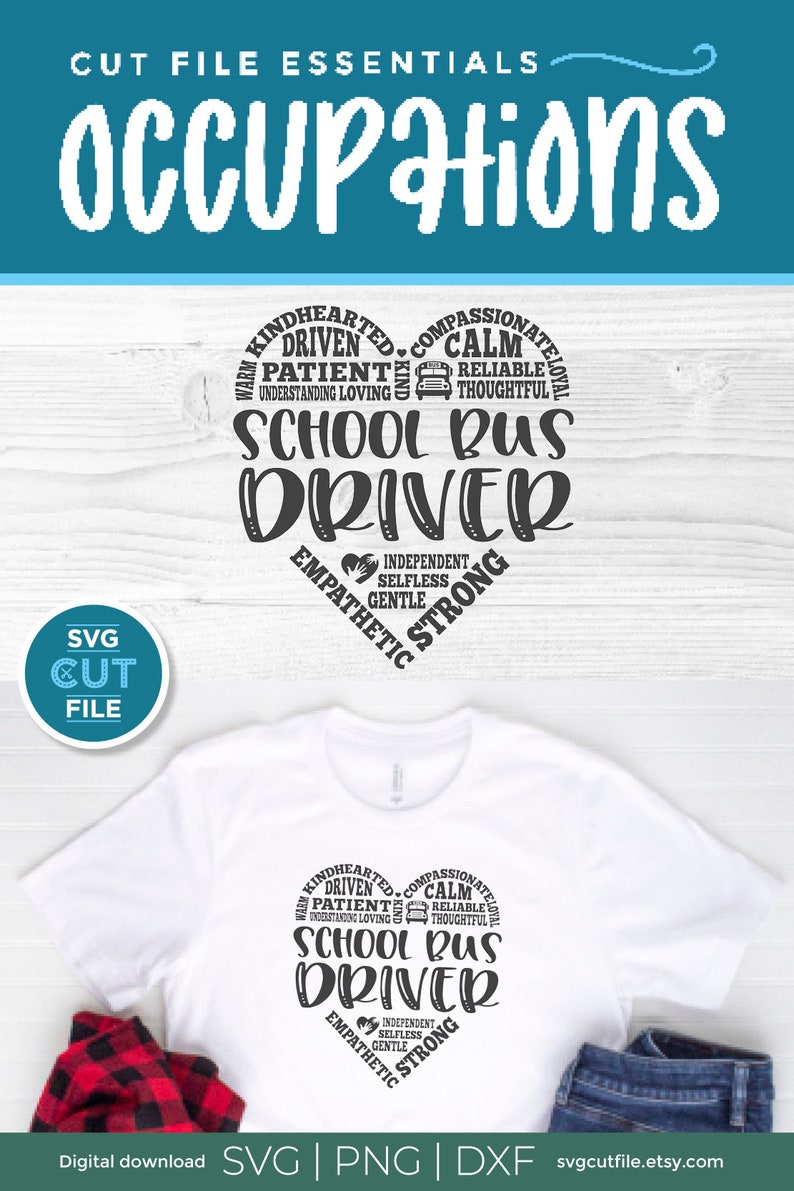Bus Driver Svg, Schoolbus Driver Svg, Appreciation, Svg Dxf Png, School ...