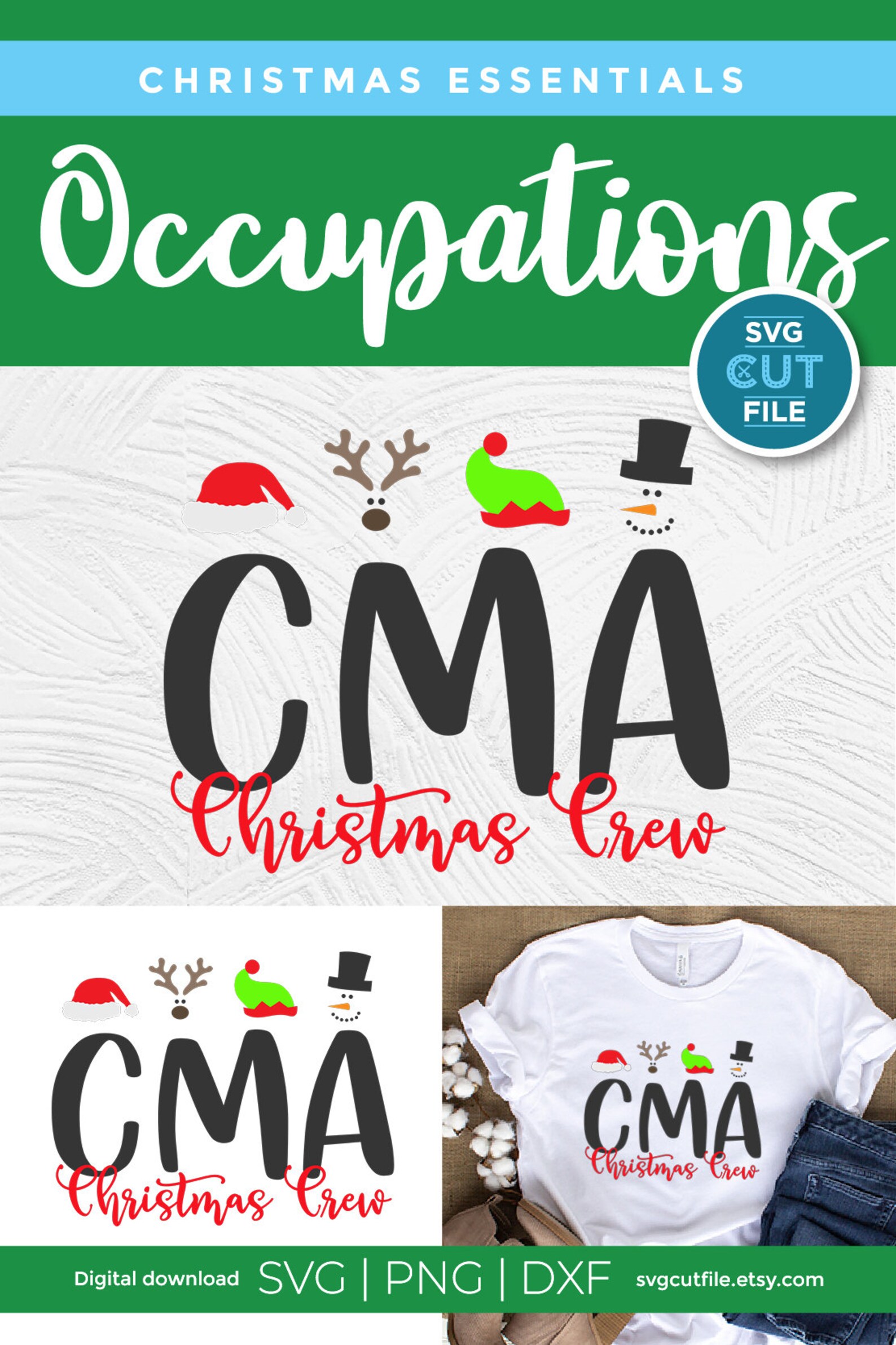 Christmas CMA Svg CMA Christmas Crew Svg Certified Medical - Etsy
