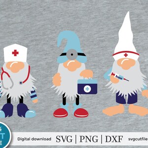Nurse Gnome Svg, Doctor Gnomes Svg, Medical Gnomes Svg, Healthcare ...
