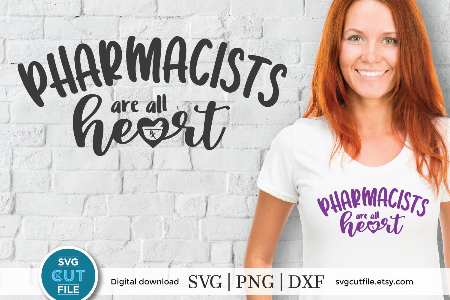 Pharmacist Svg Pharmacy Svg Pharmacists Are All Heart Rx - Etsy
