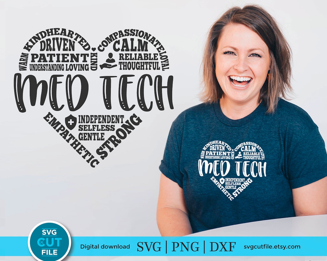 Med tech svg medical technician svg medical technologist | Etsy