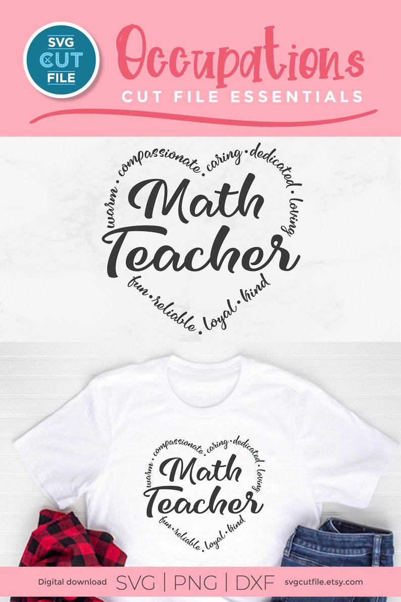 Math Teacher Svg Math Svg School Math Teacher Svg Teacher - Etsy