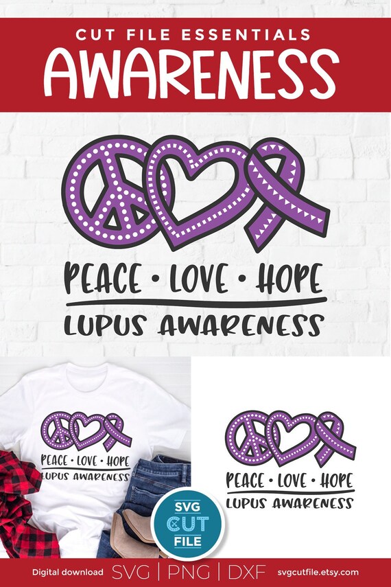 Lupus Svg Lupus Awareness Svg Svg Dxf Png Lupus Awareness - Etsy India