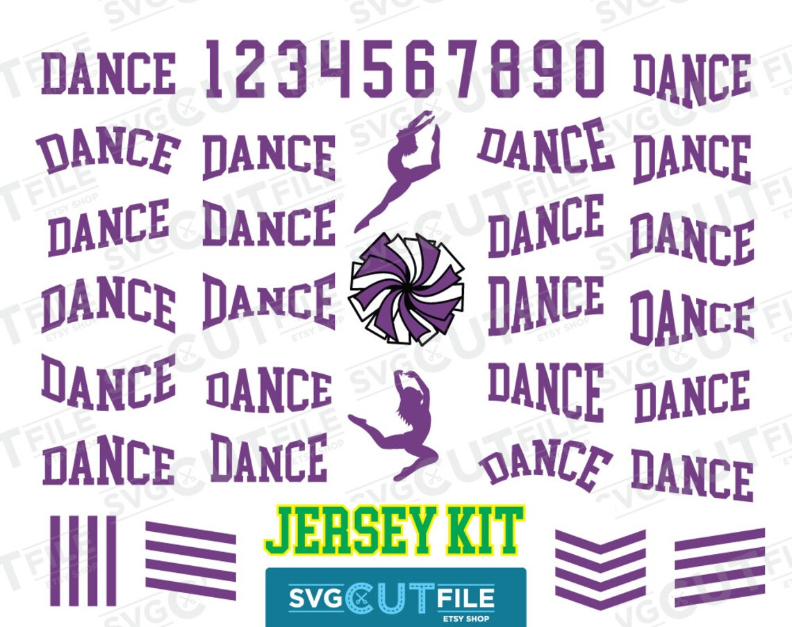 Dance svg dance team svg dance mom svg pompons svg pompoms | Etsy