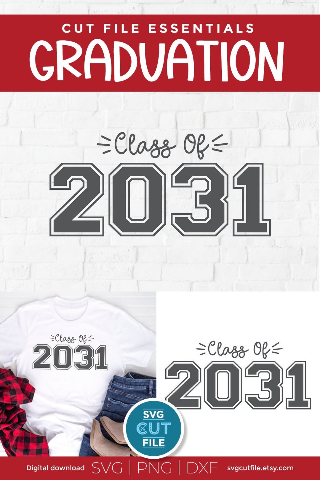 Class of 2031 Svg, Cute 2031 Grad Svg, 2031 Graduation Svg, 2031 Senior ...