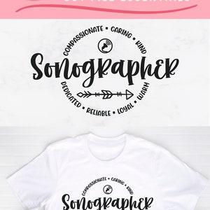 Sonographer Svg, Sonography Svg, Ultrasound Tech Svg, Round Circle, Svg ...