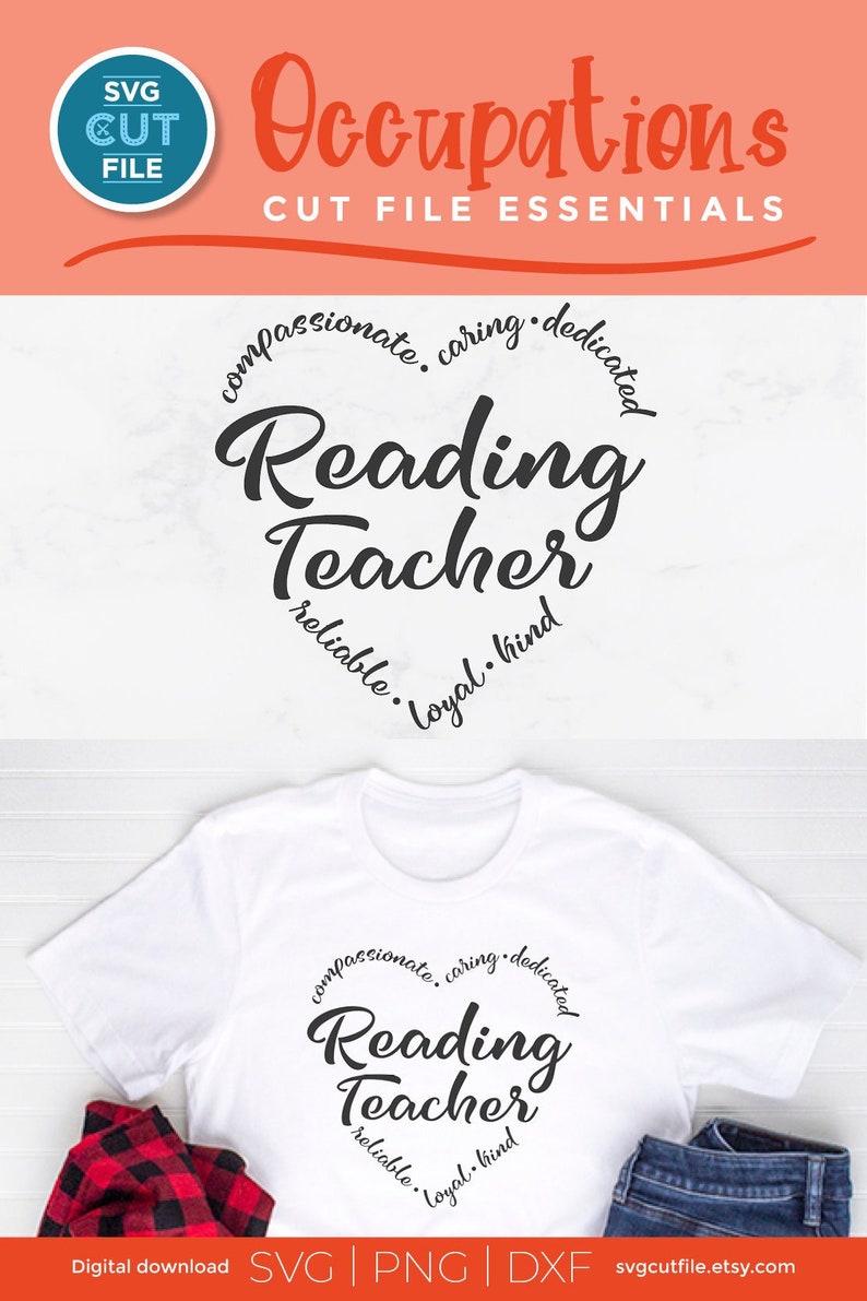 Reading Teacher Svg, Read Svg, Title 1 Teacher Svg, Title One Teacher ...