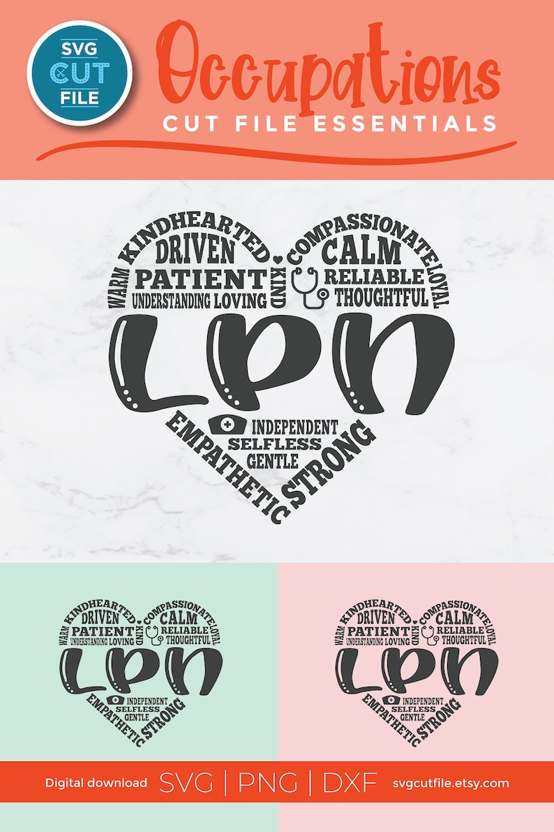 Licensed Practical Nurse Svg Nurse Appreciation Svg LPN Svg - Etsy