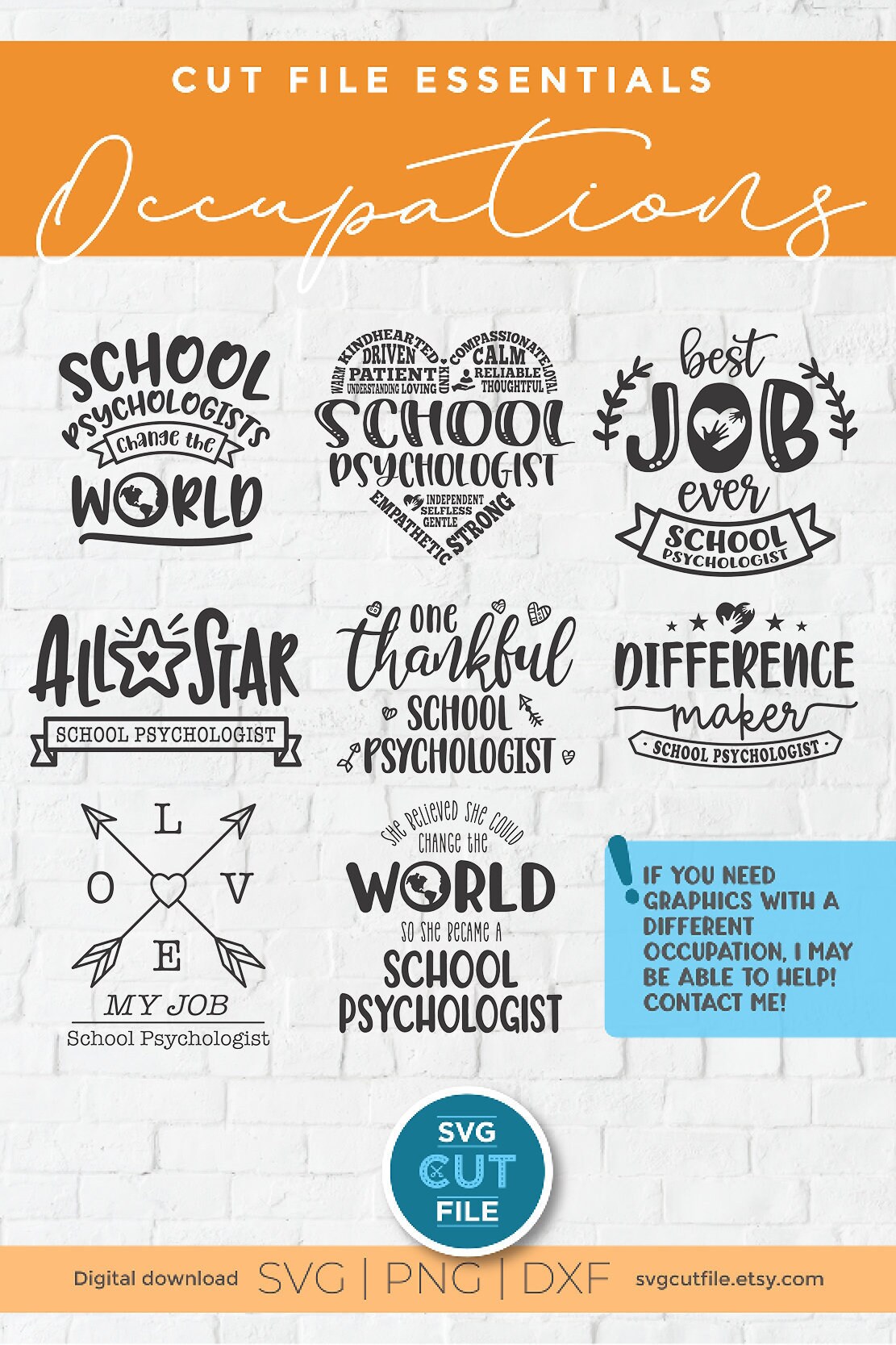 School Psychologist Svg School Psychology Bundle Svg Psych - Etsy