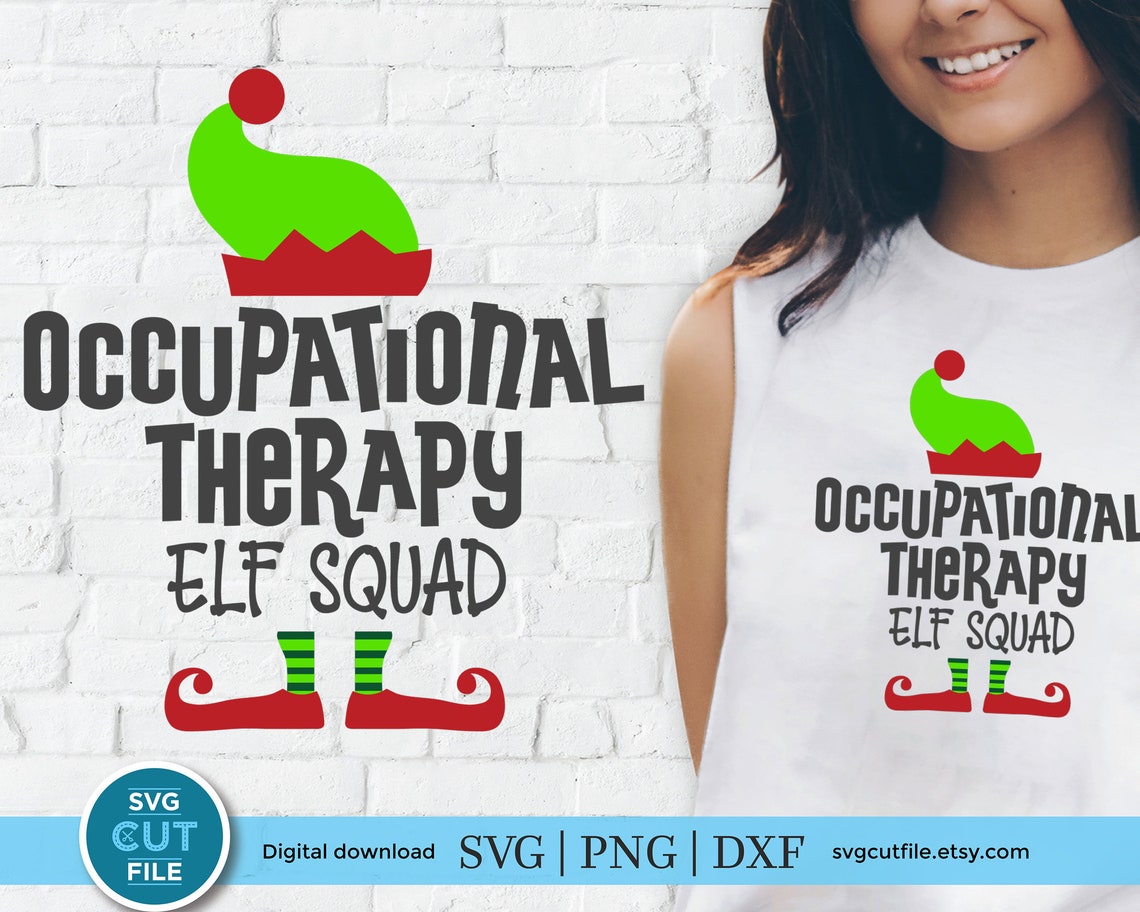 Christmas Occupational Therapy Svg Occupational Therapy Elf - Etsy