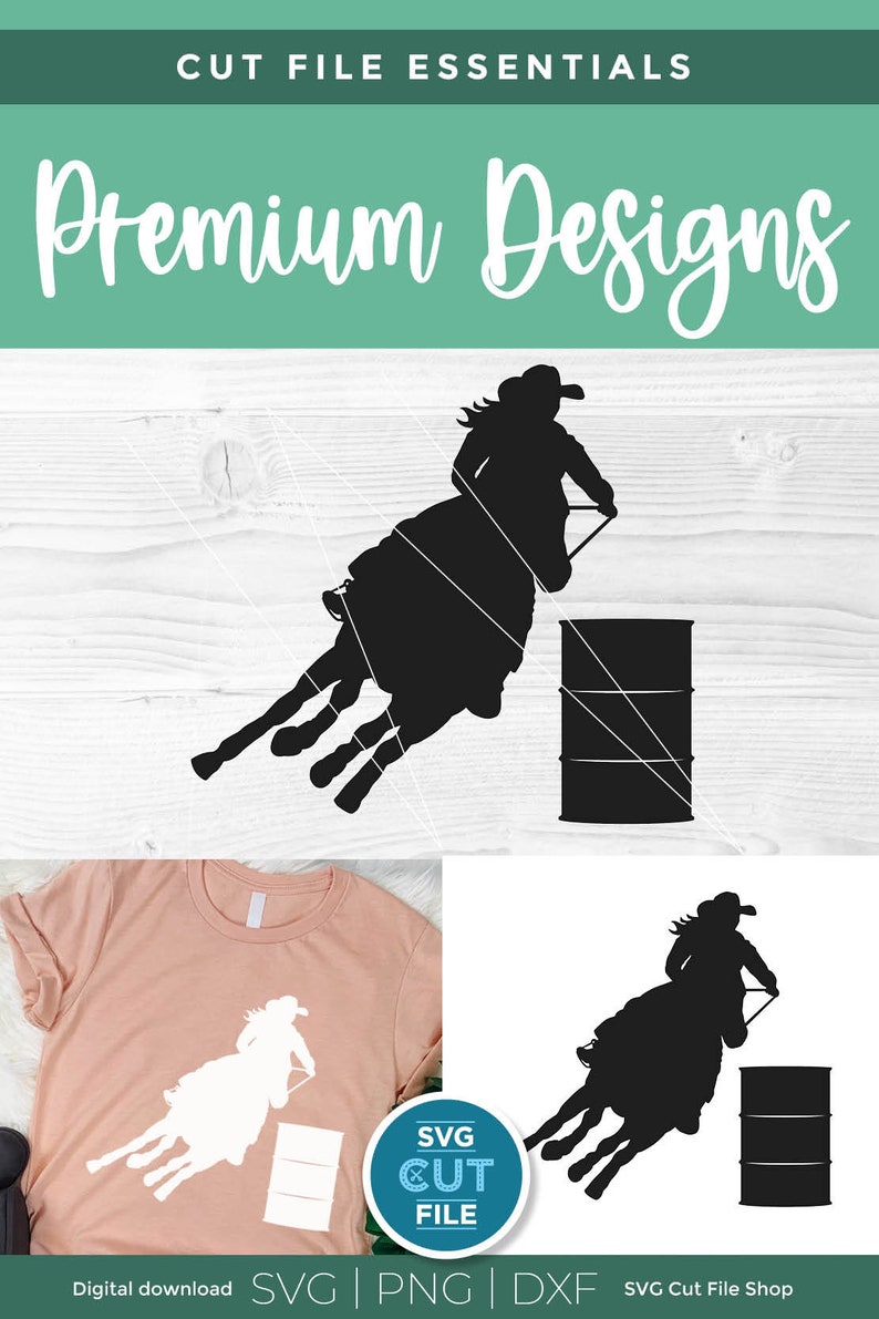 Barrel Racer Svg Barrel Racing SVG Cowgirl Rodeo Clipart - Etsy