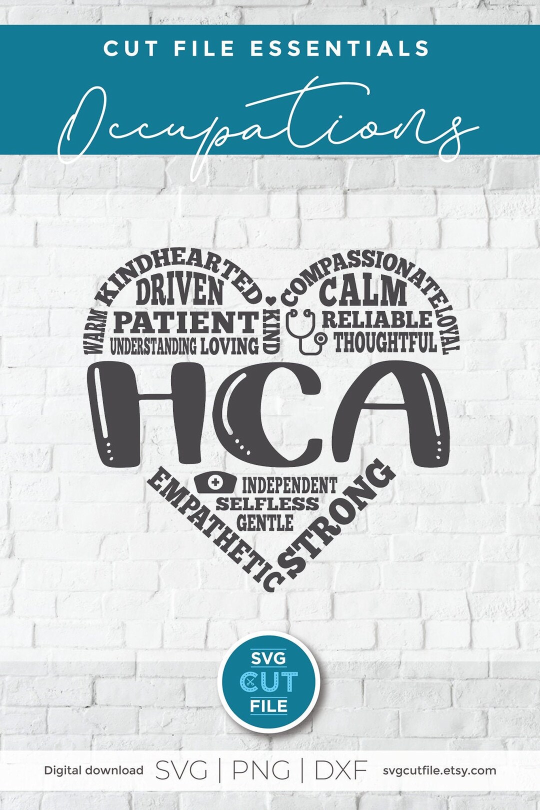 Health Care, HCA Svg, HCA Subway Art Svg, Health Care Aide, Svg Dxf Png ...