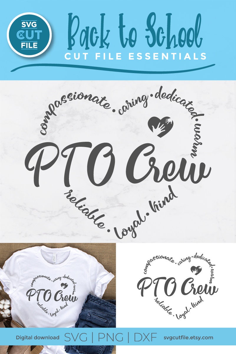 PTO Svg, PTO Crew, PTA Tribe, Parent Teacher Organization, Appreciation ...