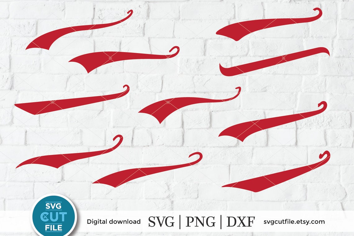 Baseball Swoosh Svg, Swish Text Tail Dxf, Swash Sport Tshirt Shirt ...