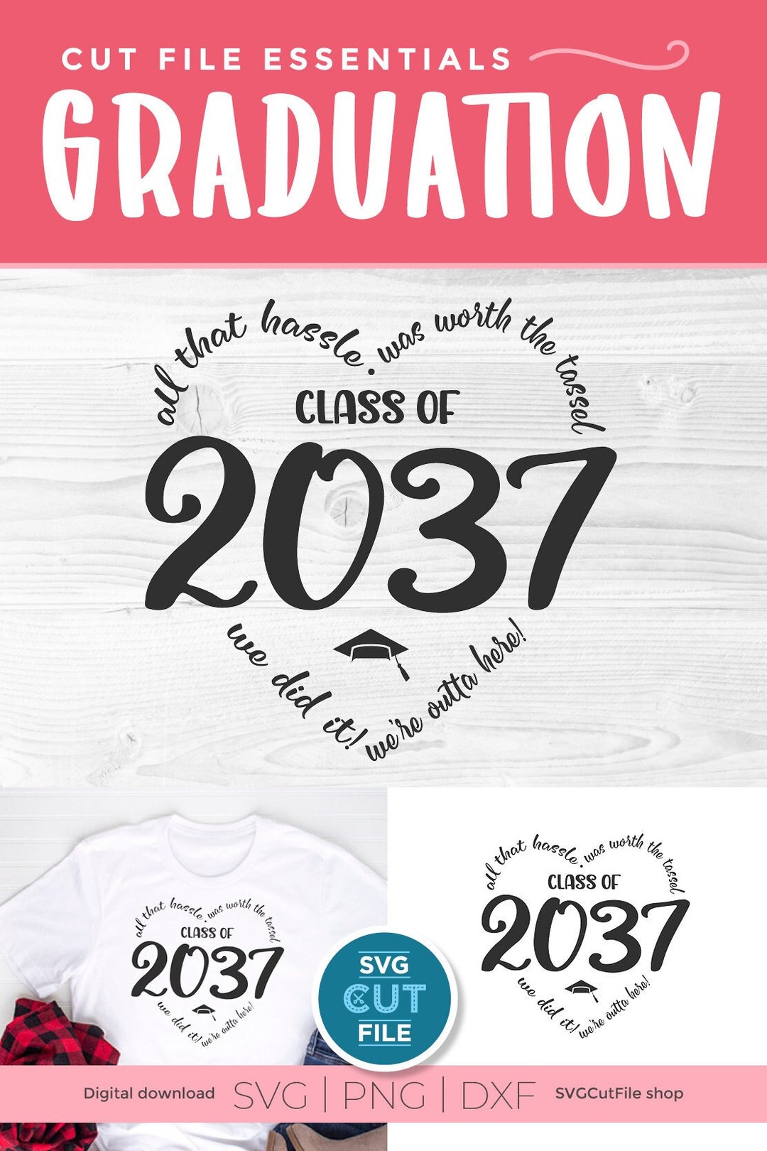 Class of 2037 Svg, Senior 2037 Svg, Graduating Class, Prek Svg ...