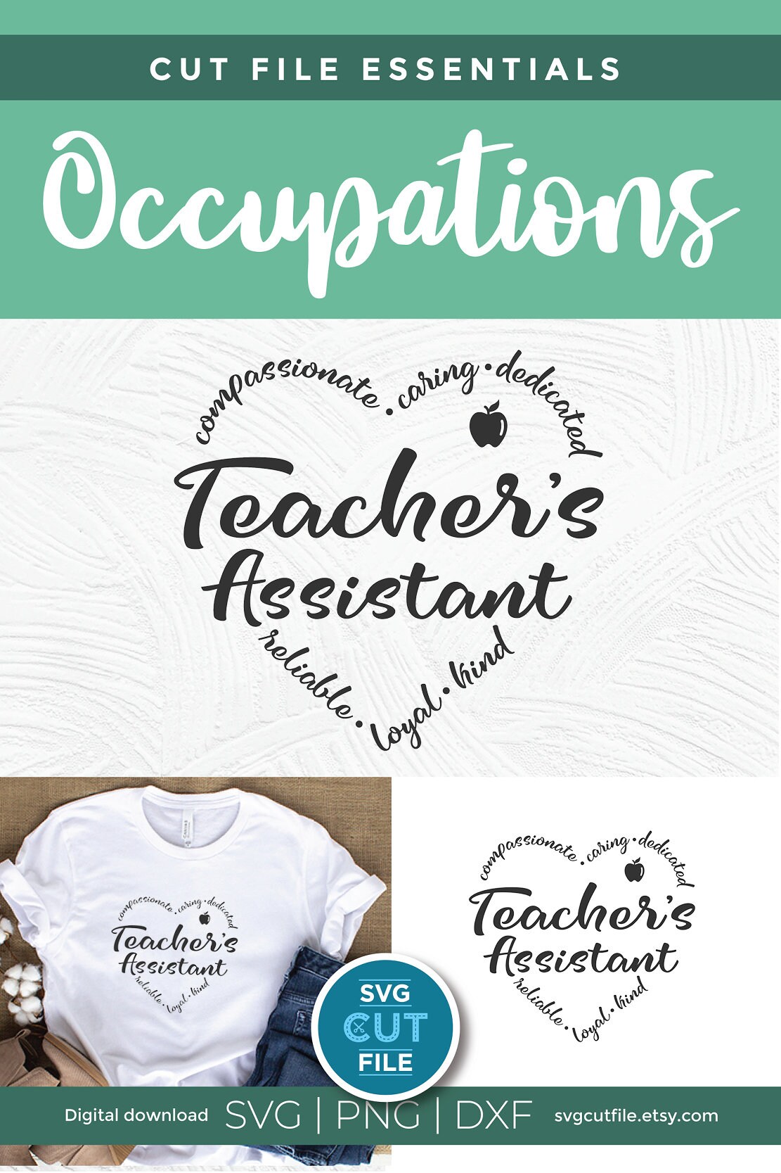 Teacher's Assistant Svg, Teachers Assistant Svg, Teacher's Aide Svg ...