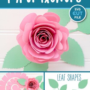 Rolled Rose Svg, Rolled Flower Svg, Rolled Paper Flowers Svg, Template ...