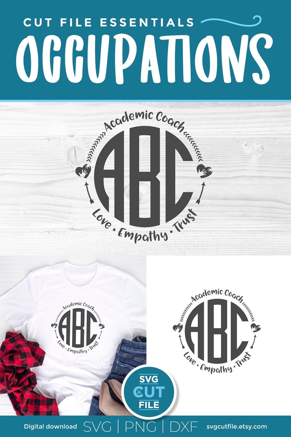 Academic Coach Svg, Ac Svg, Monogram Font, Monogram Svg, Instructional ...