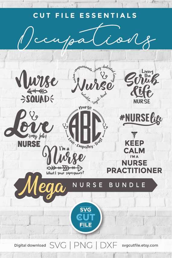 Nurse Svg Bundle Nurse Svg Nurse Appreciation Svg Nursing - Etsy
