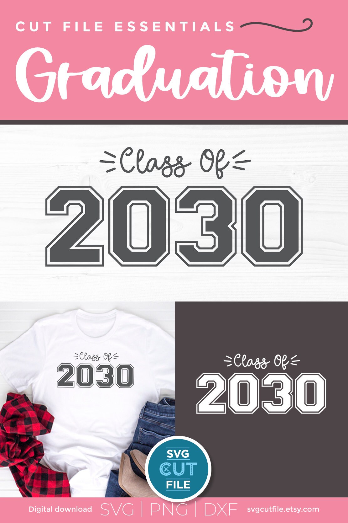 Class of 2030 Svg, Cute 2030 Grad Svg, 2030 Graduation Svg, 2030 Senior ...