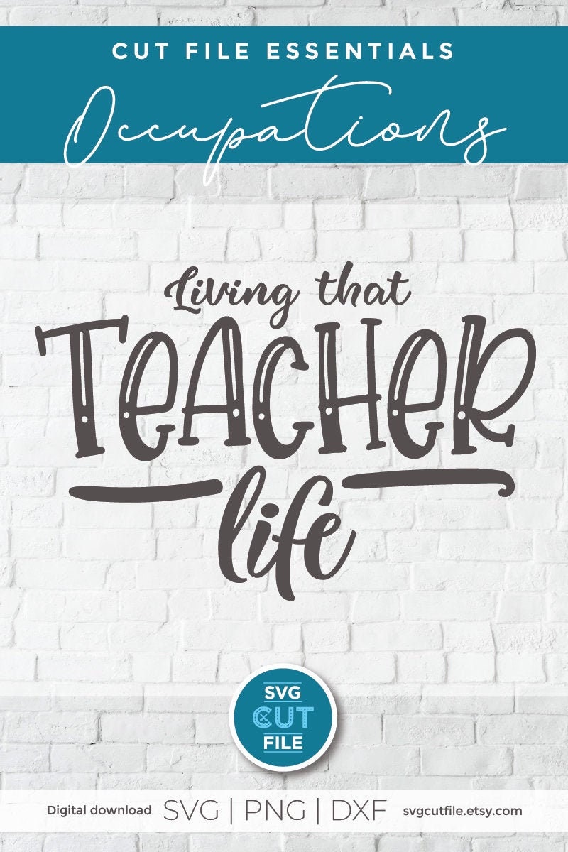 Teacher Appreciation Svg Teacher Life Svg Teacher Svg | Etsy
