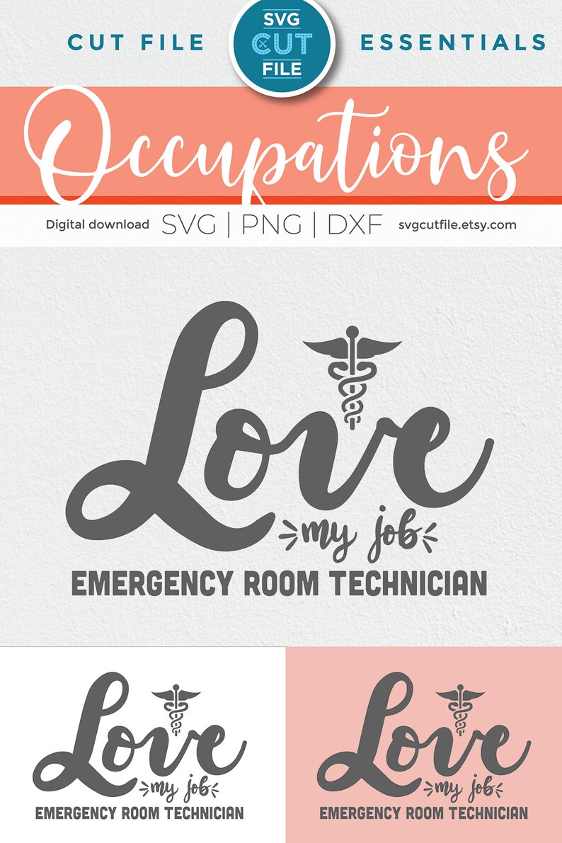 ER Tech Svg, Emergency Room Technician, Emergency Room Tech Svg, Emt ...