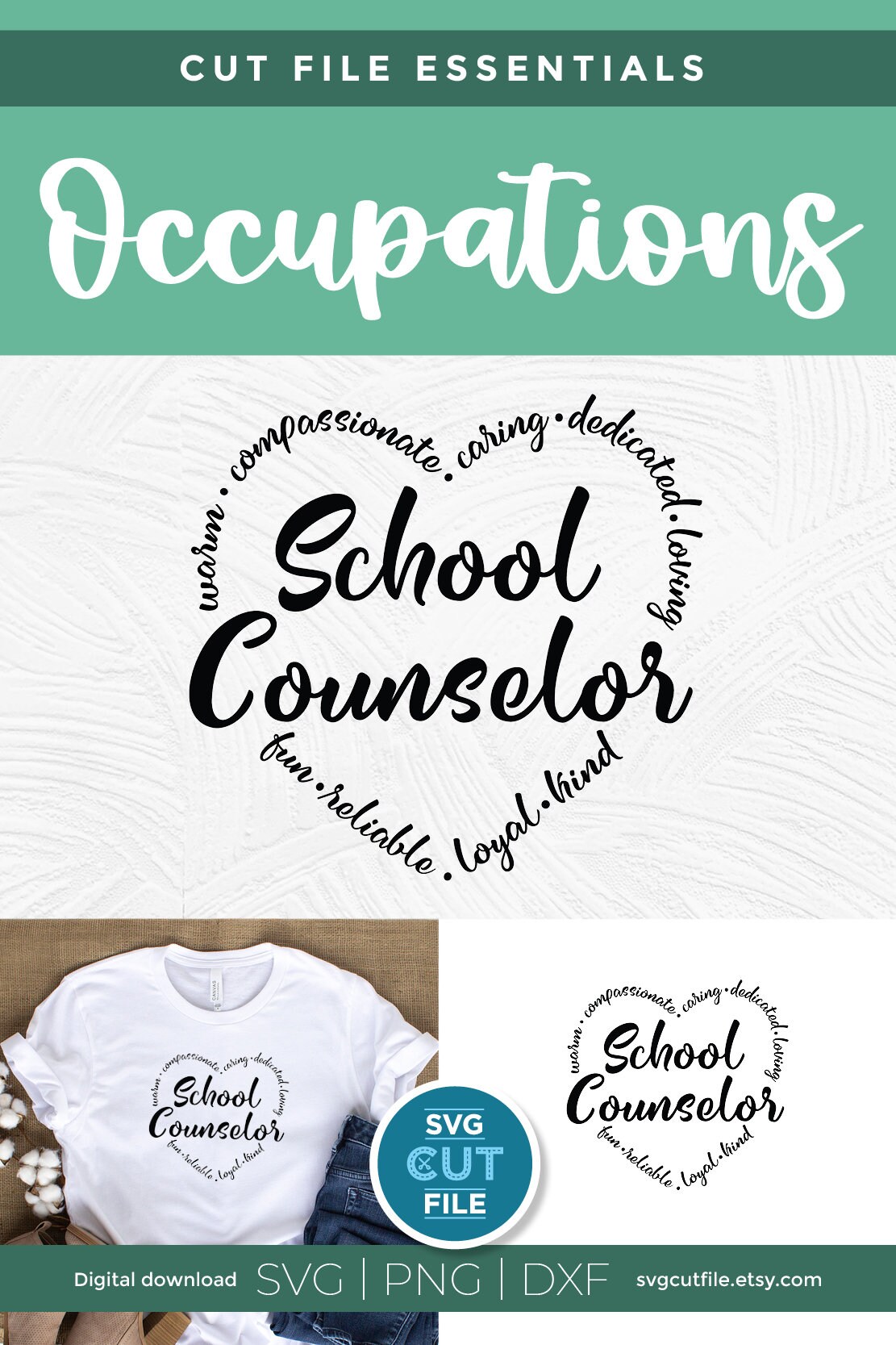 School Counselor Svg Counselor Svg Coworker Svg | Etsy