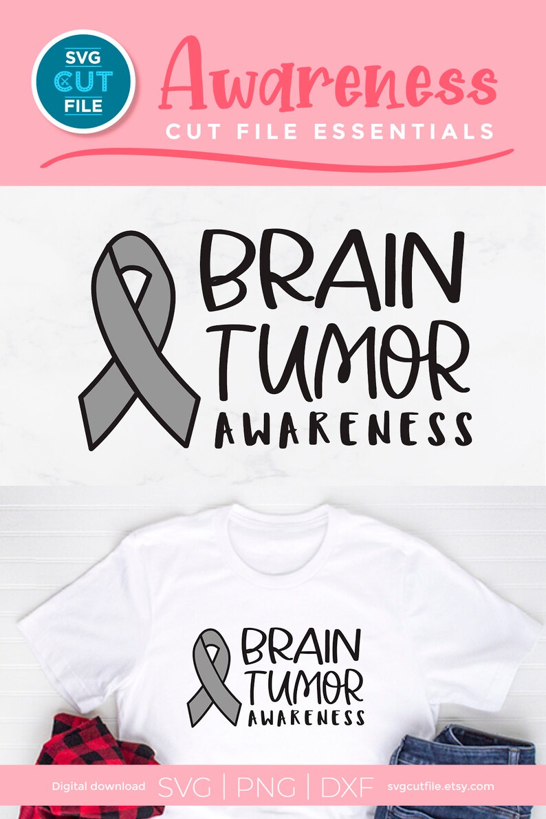 Brain Tumor Svg Brain Tumor Awareness Svg Svg Dxf Png | Etsy