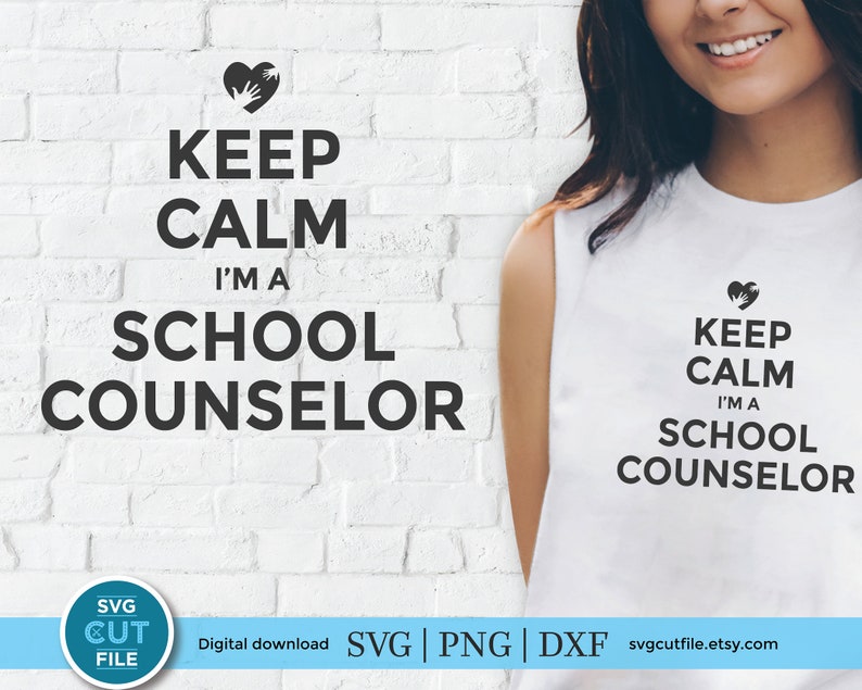 School Counselor Svg, Counselor Svg, Keep Calm Im A, Occupations ...