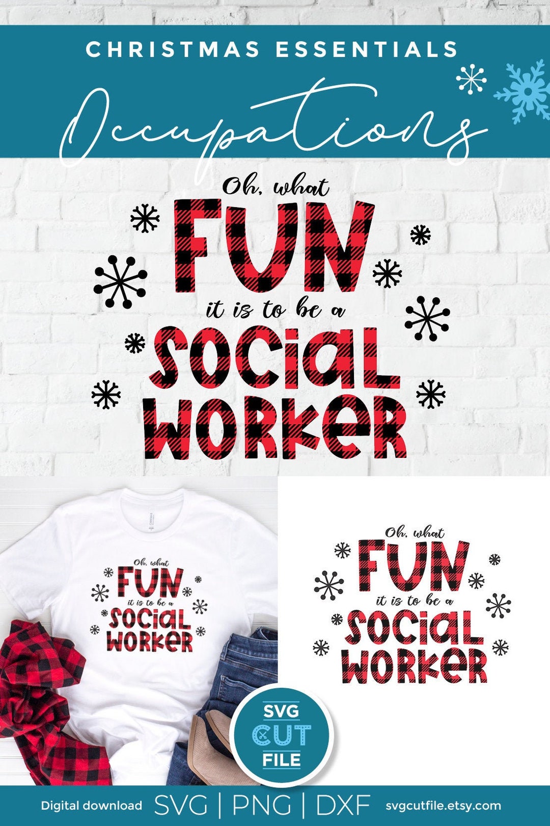 Christmas Social Worker Svg, Social Worker Christmas Svg, Oh What Fun It is To, Sublimation Png ...