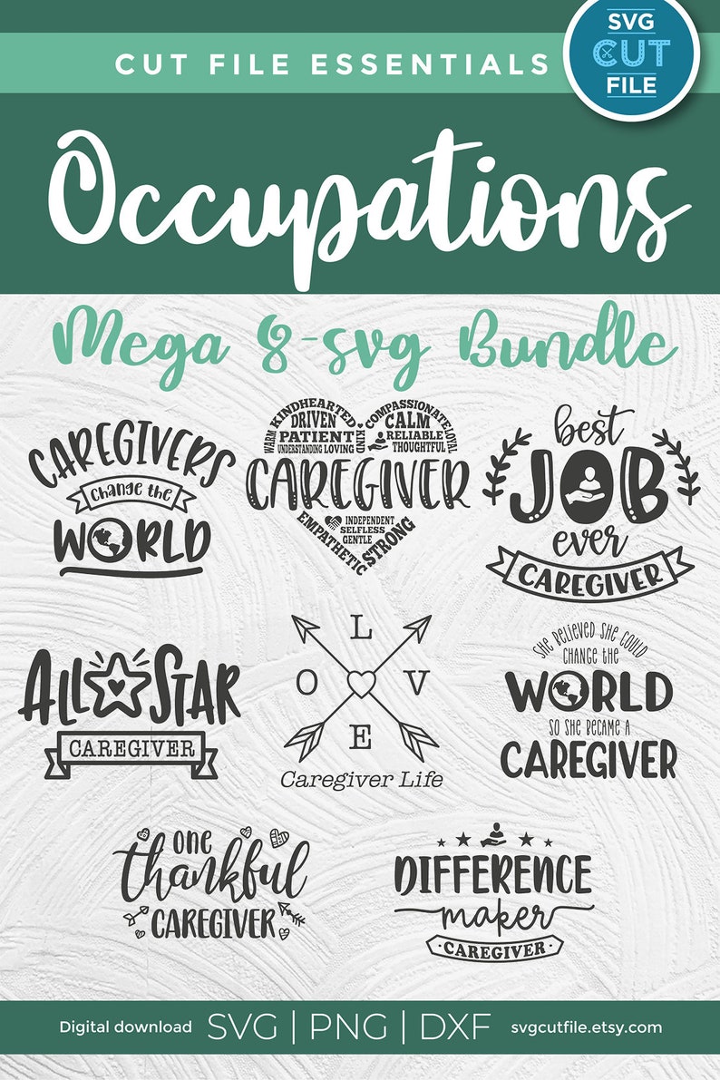 Caregiver Svg Bundle Care Giver Bundle Caregiver Svg Care - Etsy
