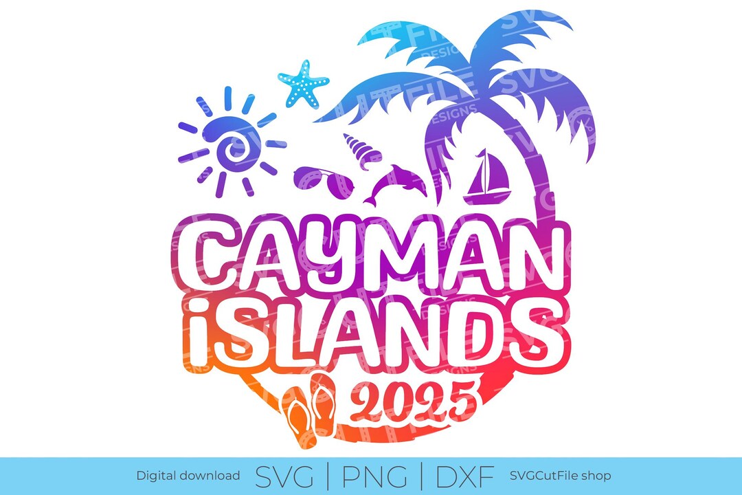 Cayman Islands Svg, Caribbean SVG, British Cayman, Islands Vacation ...