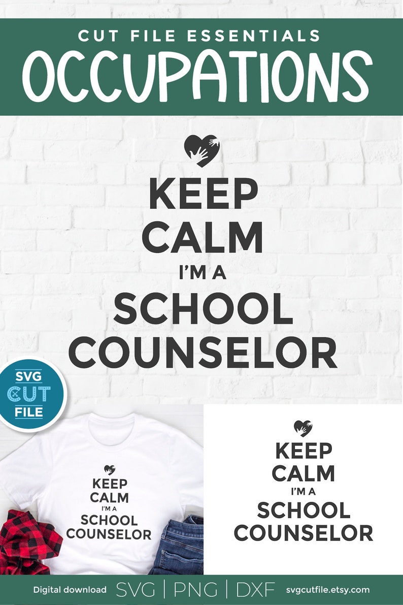 School Counselor Svg Counselor Svg Keep Calm Im A - Etsy