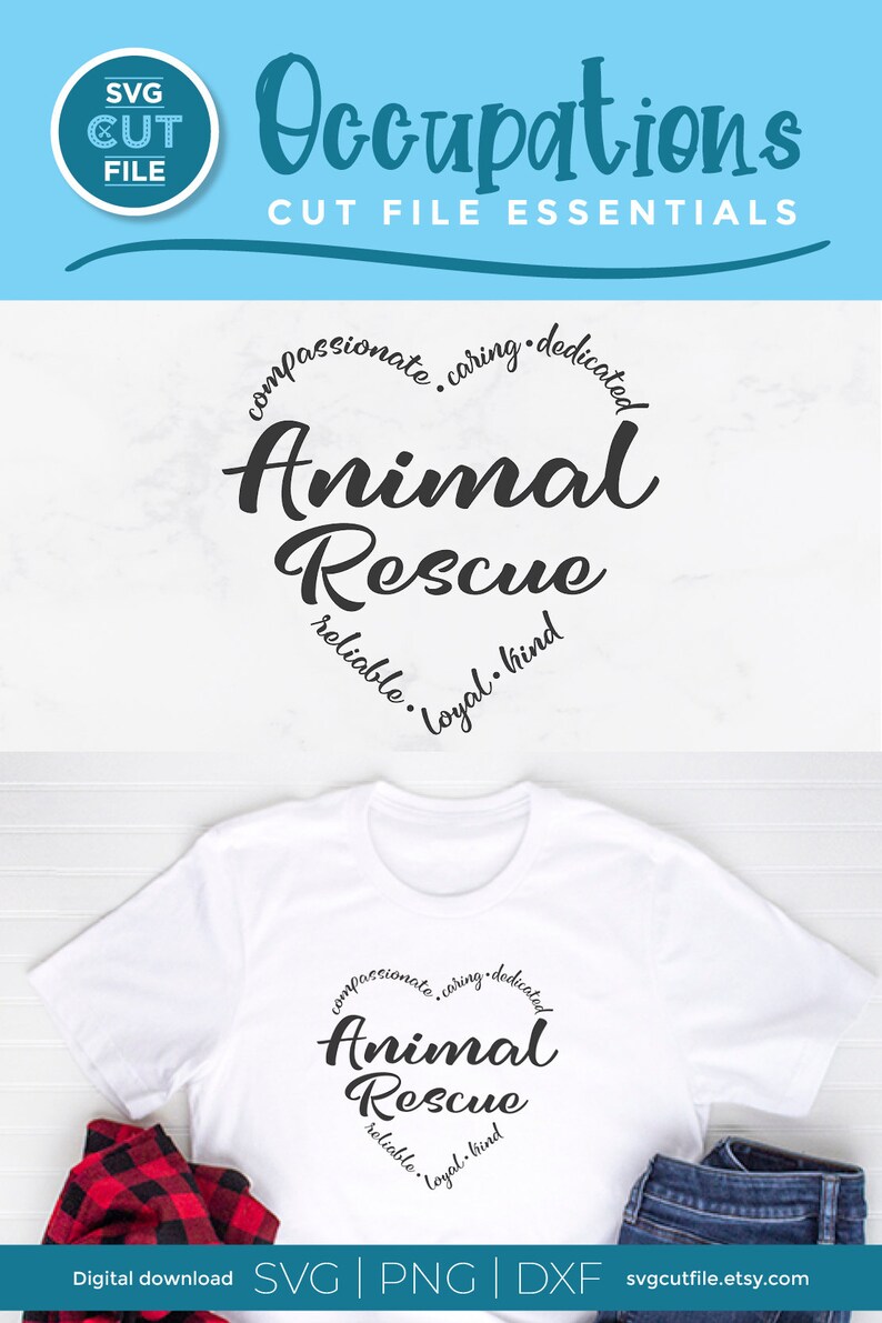 Animal Rescue Svg Adopt Svg Foster Svg Rescue Svg Humane | Etsy