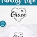 Gram Svg, Gram Heart Svg, Grandma Gram Svg, Cute Gram Gift, Mother's ...