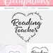 Reading Teacher Svg, Read Svg, Title 1 Teacher Svg, Title One Teacher ...