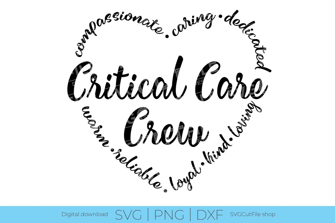 Critical Care Crew Svg, Critical Care Svg, ICU Nurse Svg, Intensive ...