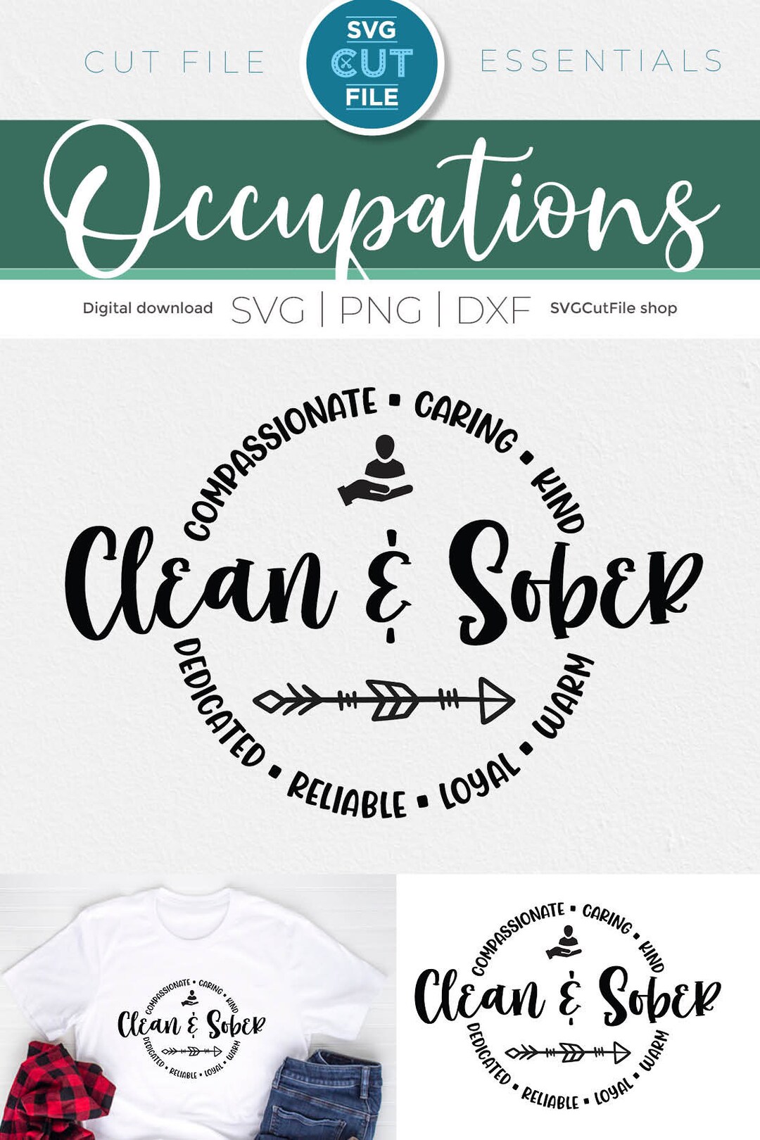 Sober Svg, Clean Sober Svg, Addiction Recovery Svg, Clean Svg ...
