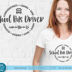 Bus Driver Svg, School Bus Svg, Schoolbus Driver, Appreciation, Svg Dxf ...