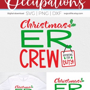 Christmas ER Svg, ER Tech Svg, Sublimation Png, Emergency Room Tech Svg ...