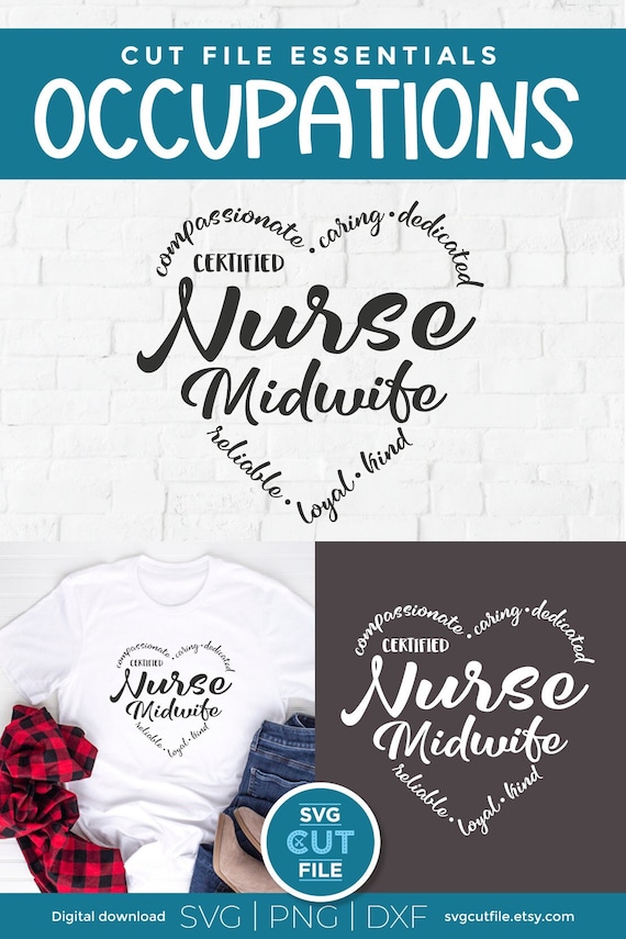 Nurse Midwife Svg CNM Pregnancy Support Childbirth Helper | Etsy