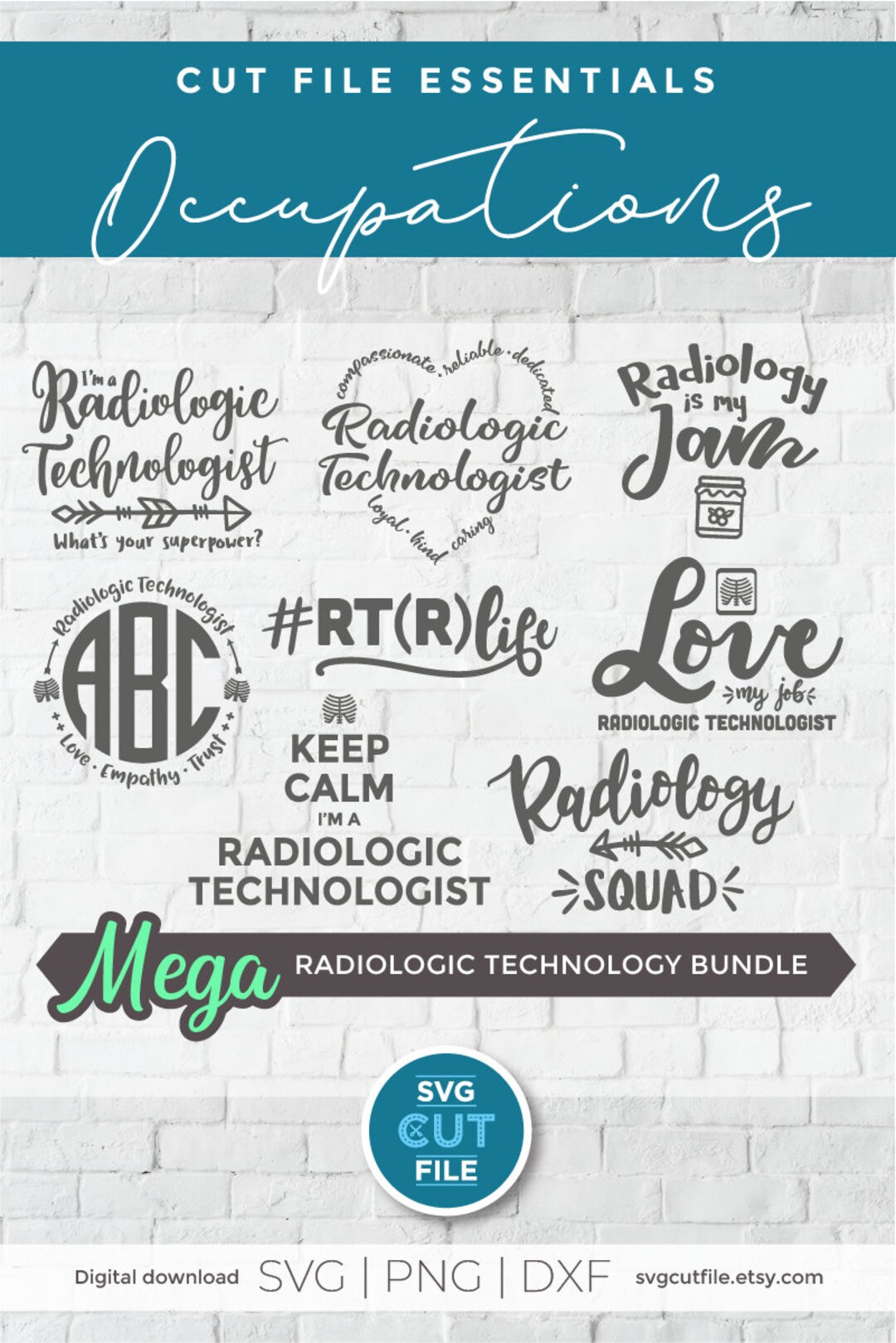 Radiologic Technologist Svg Bundle, Radiologic Tech Svg, Xray Tech Svg ...