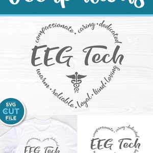 EEG Tech Svg, Electroencephalograph Svg, EEG Technologist Svg, EEG ...