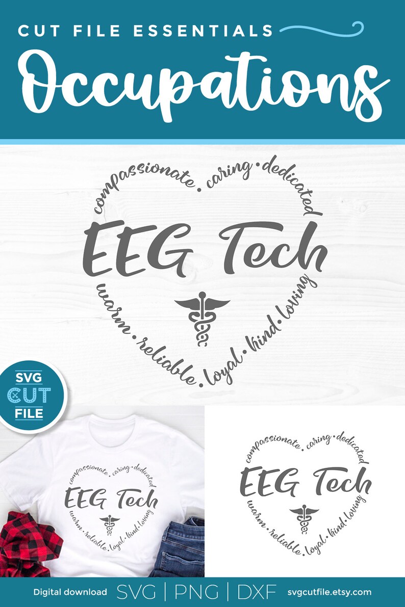 EEG Tech svg electroencephalograph svg EEG technologist svg | Etsy
