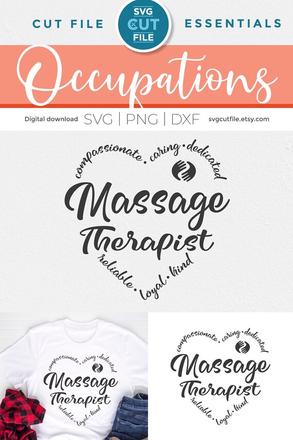 Massage Therapist Svg Masseuse Svg Certified Massage - Etsy