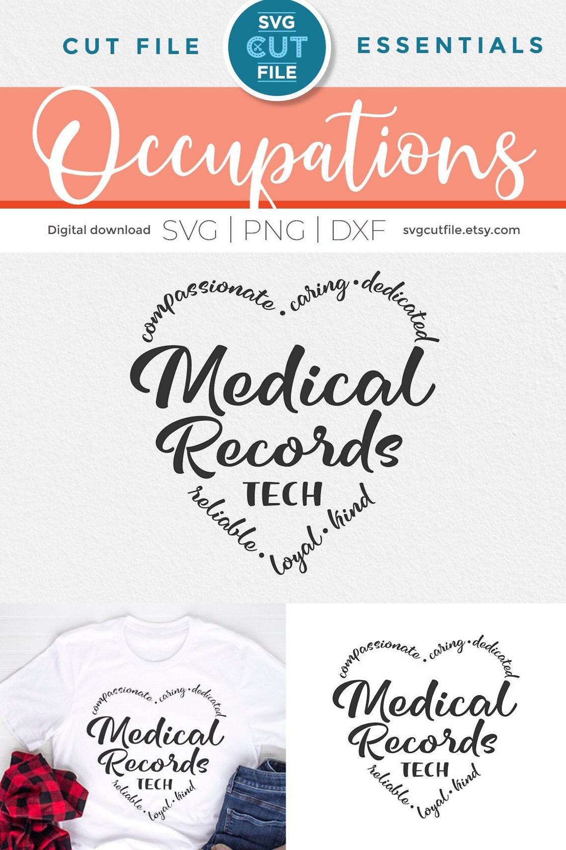 Medical Records Tech Svg Specialist Svg Medical Records - Etsy