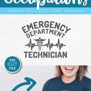 ER Tech Svg, Emergency Department Technician, Emergency Room Technician ...