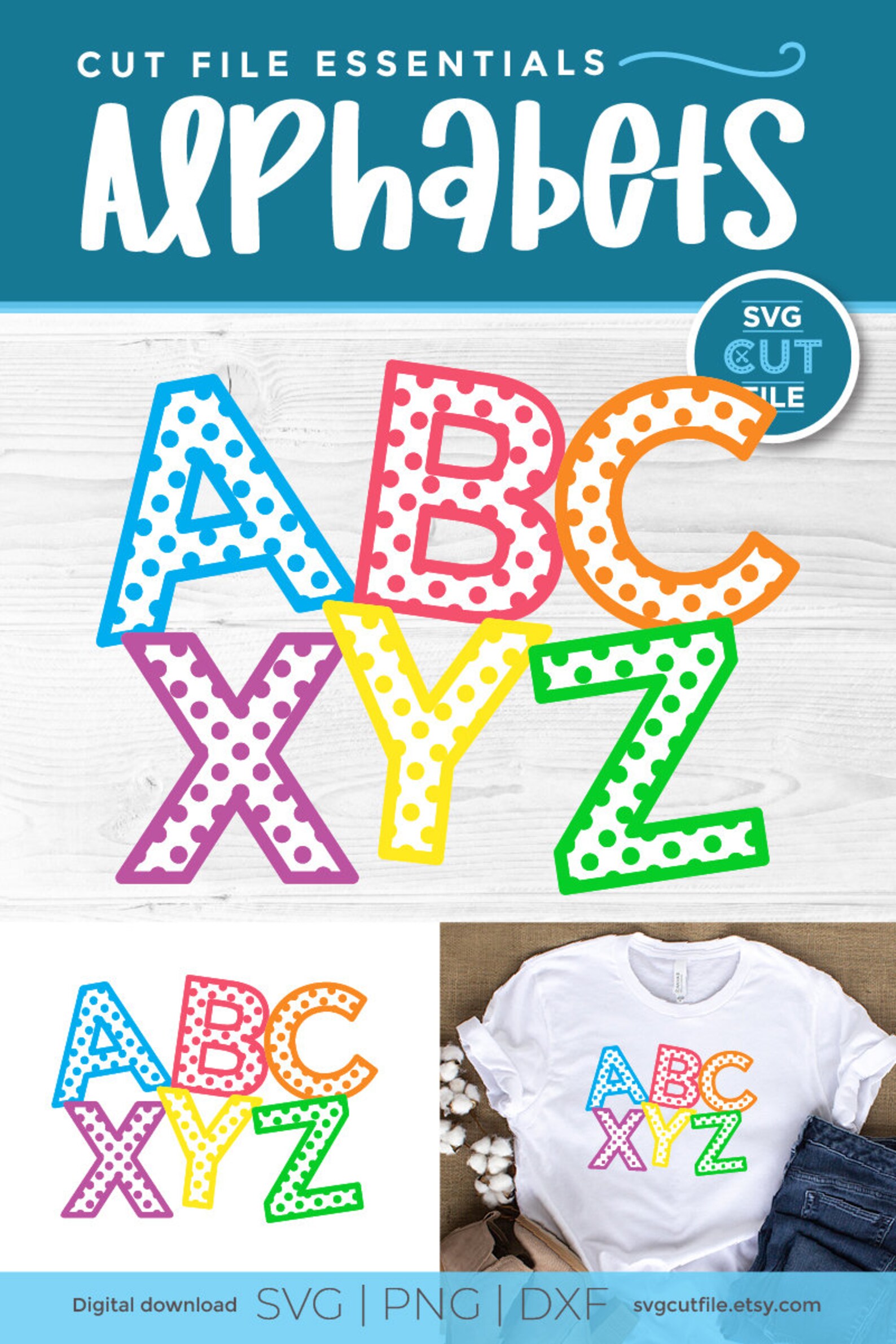 Polka Dot Letters Svg Polka Dot Font Bubble Font Svg Polka - Etsy